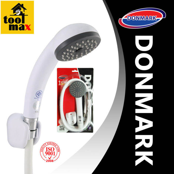 Donmark ชุดฝักบัวอาบน้ำ สีขาว พร้อมสาย รุ่น CD-23 | Lazada.co.th