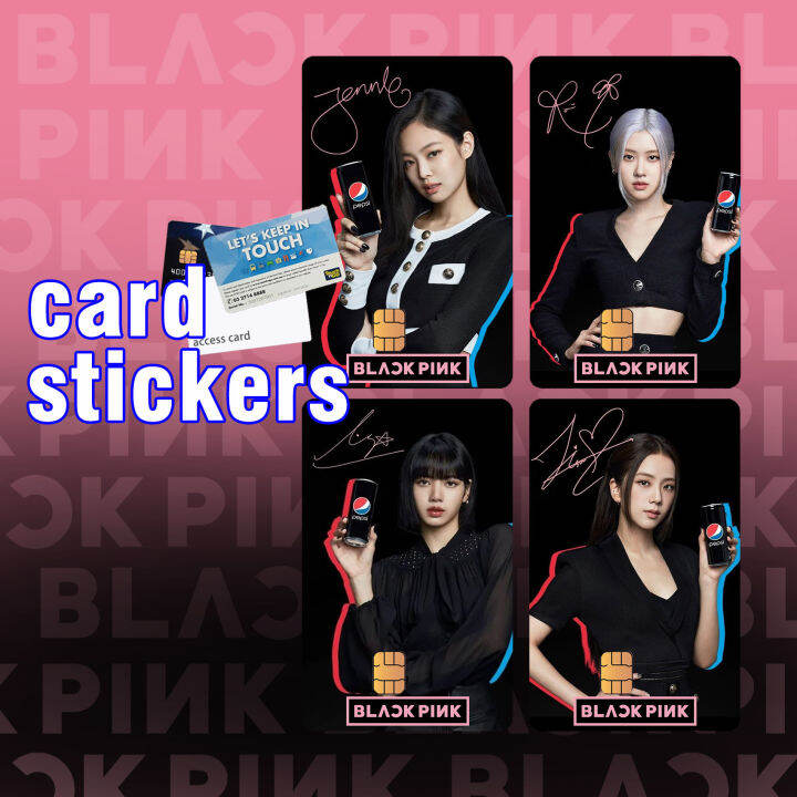 BLACKPINK CARD STICKER (VERSION 6) - BLACKPINK TNG STICKER - BLACKPINK LISA JISOO JENNIE ROSE ...