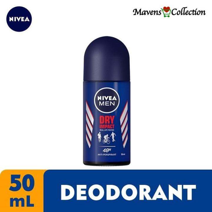 Nivea Men Deodorant Roll On DRY IMPACT 50ml Anti Perspirant 48 Hours Protection | Lazada PH