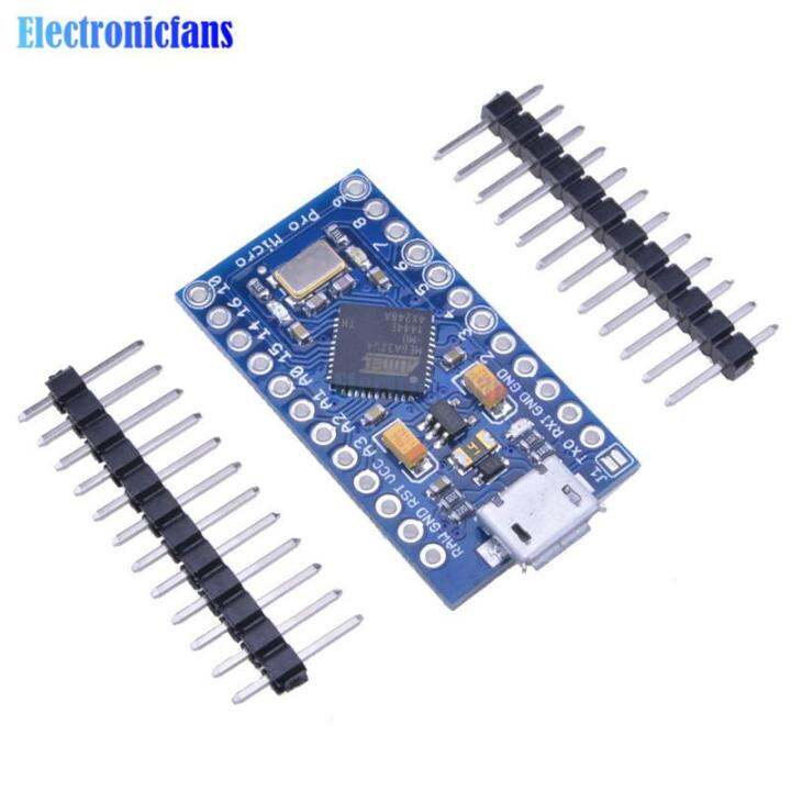 Micro Usb Atmega32u4 Pro Micro 3.3v 8mhz Board Module For Arduino ...