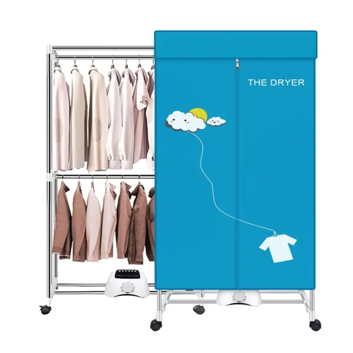 Portable Dryer Electric Clothes Dryer Machine Double layer Stackable ...