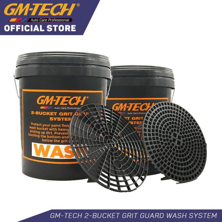 GM-TECH 2 Bucket Grit Guard Wash System Set | Lazada