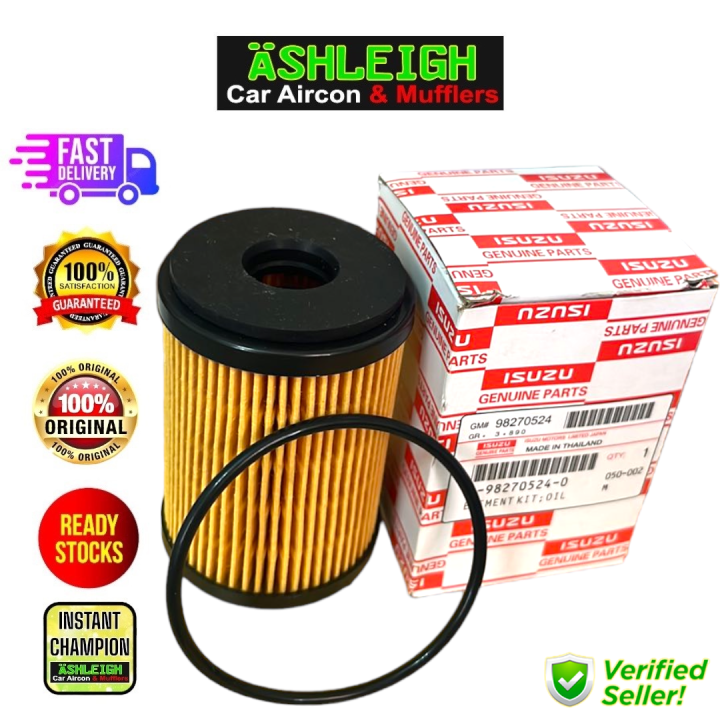 Oil Filter Isuzu MUx MU-X 1.9L RZ4E 2016-2020 / D-MAX Dmax 1.9L RZ4E 2015-2020 8-98270524-0 ...