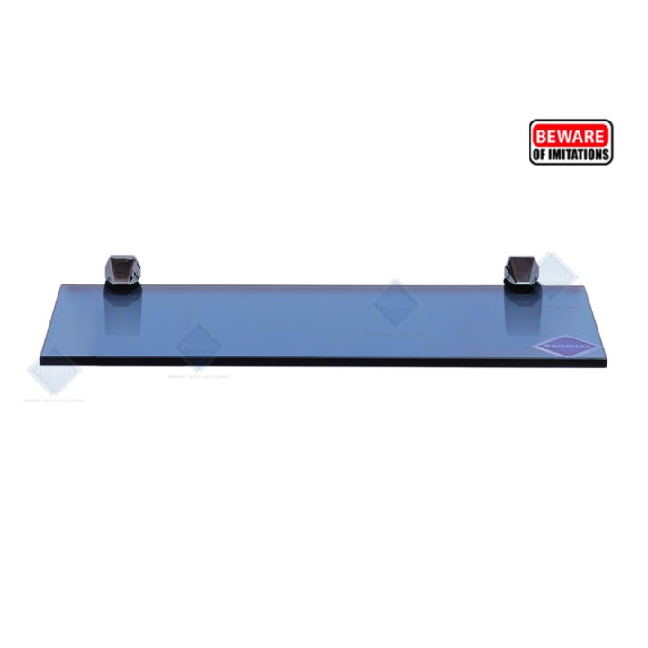 PROFILES Bathroom Wall Glass Shelf Package - 6 x 15 inches x 8 mm Glass ...