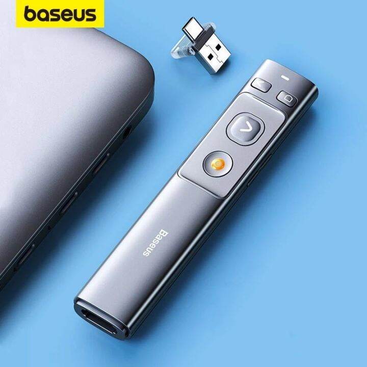 Baseus Presenter Wireless Laser Pointer 2.4GHz Remote Controller for ...