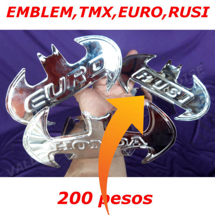 RUSI 125 TC , RUSI 175, RUSI 150 Emblem Batman Stainless "RUSI LOGO ...