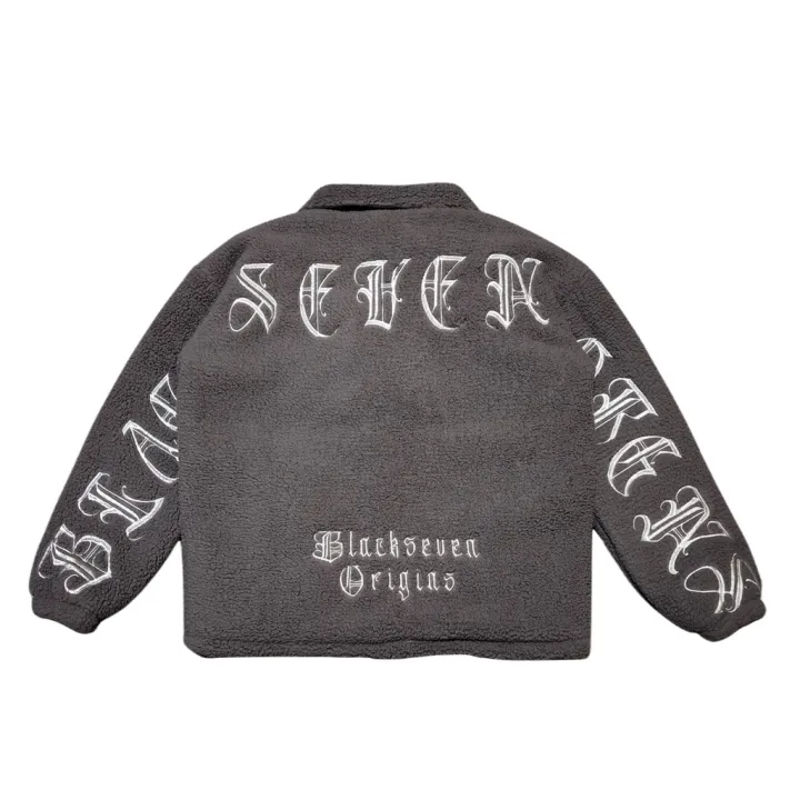 SHERPA JACKET - BLACK SEVEN ORGNS | GREY | Lazada Indonesia SHERPA JACKET - BLACK SEVEN ORGNS | GREY | Lazada Indonesia