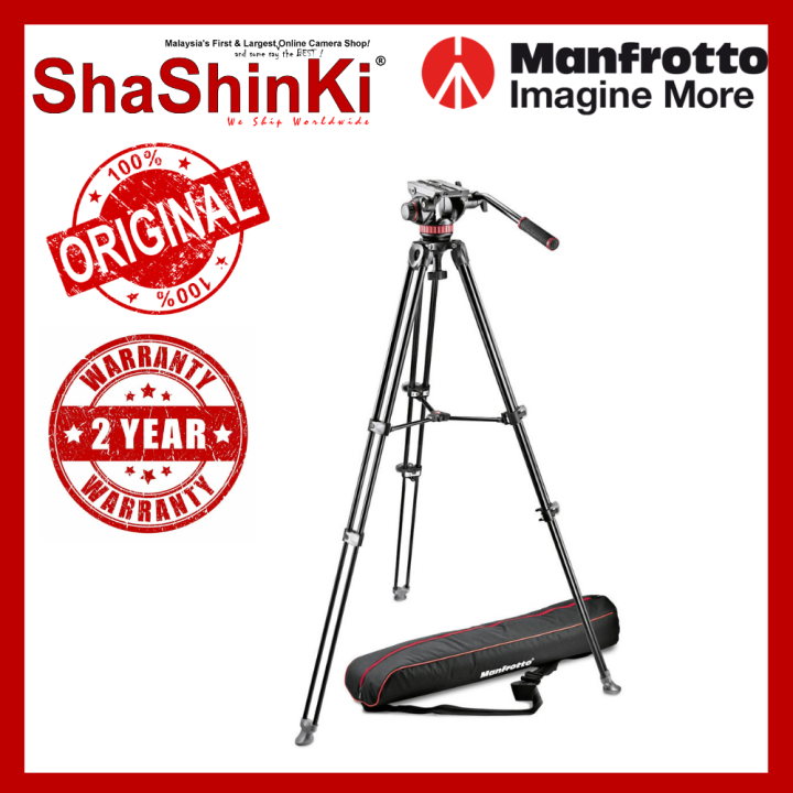 Manfrotto MVH502A Fluid Head and MVT502AM Tripod System | Lazada