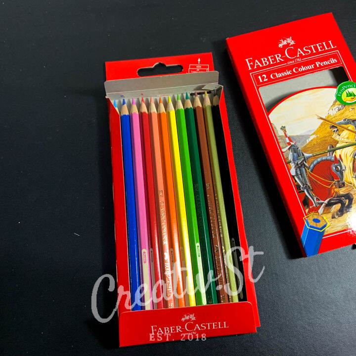Pensil 12 Warna Faber Castell Panjang Classic Colours | Lazada Indonesia