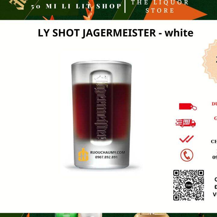 LY SHOT TRẮNG JAGERMEISTER 20ML | Lazada.vn