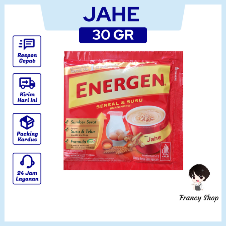 Energen Sereal & Susu Rasa Jahe Sachet 30 gr | Lazada Indonesia