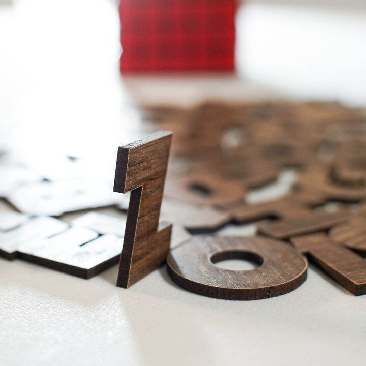 Huruf Kayu Angka Kayu Wooden Letter Alfabet Kayu Ukuran Kecil | Lazada ...