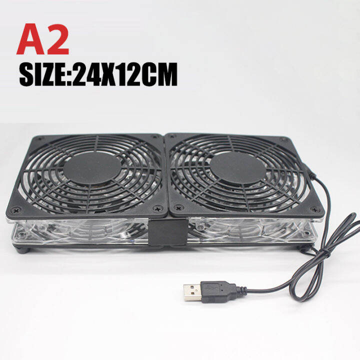 ZHANG Sissi 5V USB พัดลมระบายความร้อนหม้อน้ำโมเดม/ ทีวีเดสก์ท็อปพัดลม ...