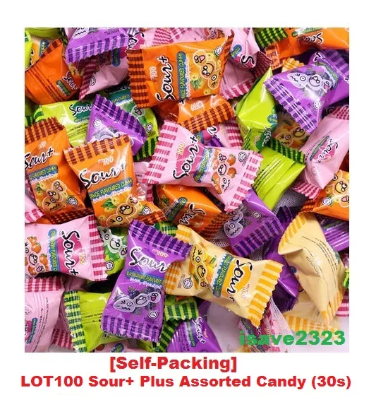 [Self-Packing] LOT100 Sour+ Plus Assorted Candy (30s / Pack) | Lazada