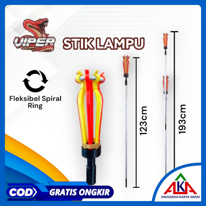 VIPER Stick / Tongkat Pemasang Pengganti Lampu 2M Ring Spiral | Lazada ...