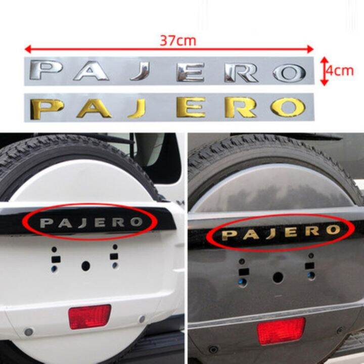 PAJERO Emblem Sticker PAJERO Rear Trunk Sticker For Mitsubishi PAJERO ...