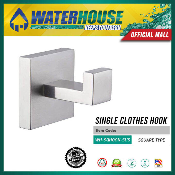 WATERHOUSE Single Clothes Hook Stainless 304 Round Type Square Type ...