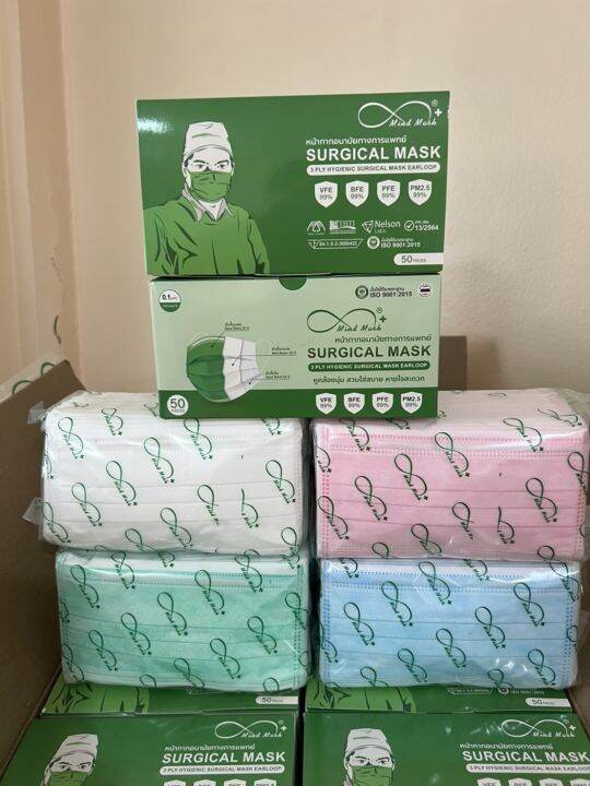หน้ากากอนามัย!!งานไทย 3ชั้น Mind Mark เกรดโรงพยาบาล | Lazada.co.th