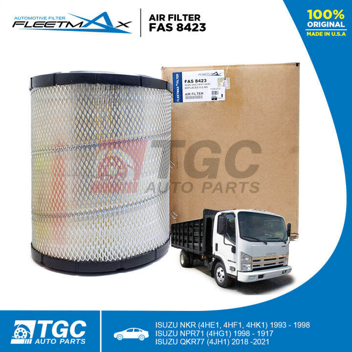 Fleetmax Air Filter / Air Cleaner ISUZU NKR (4HE1, 4HF1, 4HK1) 1993 ...