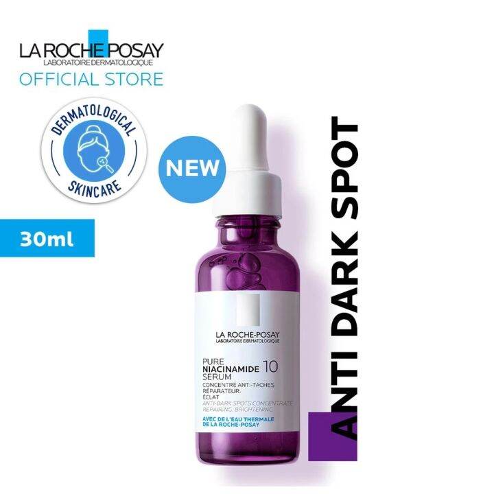 La Roche Posay Pure Niacinamide 10 Serum 30ml Brighten & Hydrate Anti ...