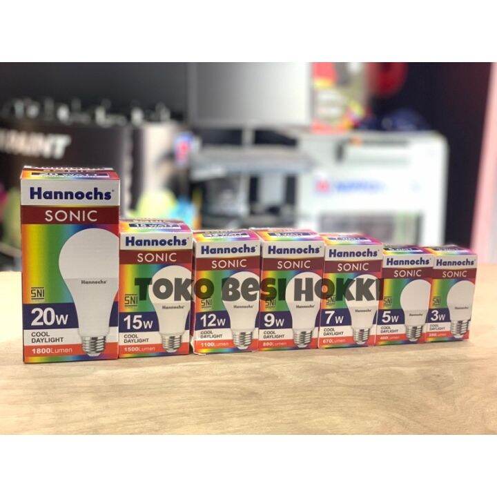 Lampu Hannochs Sonic / Bola Lampu Sonic Led 3W 5W 7W 9W 12W 15W 20W | Lazada Indonesia