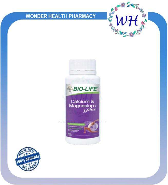 Bio-Life BioLife Bio Life Calcium & Magnesium Plus 100S ORIGINAL | Lazada