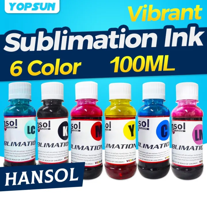 Spot Hansol Sublimation Ink Vibrant 100ml 6 Colors | Lazada PH