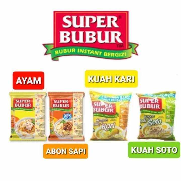 Super bubur all varian ( bubur instant bergizi) enak dan murah | Lazada ...