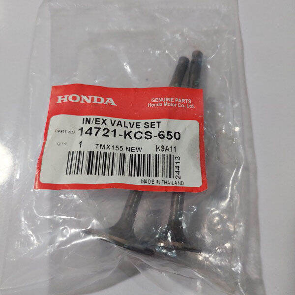 [KV] TMX155 New Genuine VALVE SET (INTAKE / EXHAUST) 14721-KCS-650 From Thailand | Lazada PH