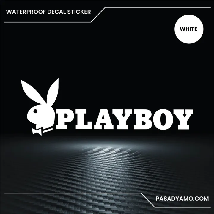 uP\Playboy Logo Decal Sticker for Cars Motorcycles Helmets Laptops ...
