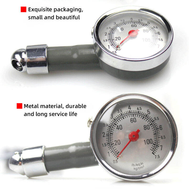 Plastic Steel Mechanical High-precision Box Mounted Tire Pressure Gauge ...