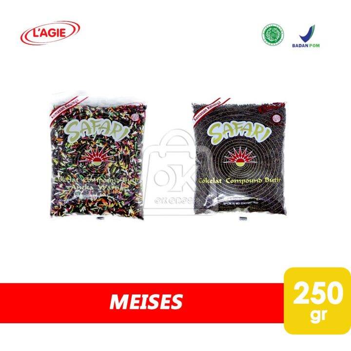 (250 gr) Meses Coklat Safari Meises Cokelat Butir | Lazada Indonesia