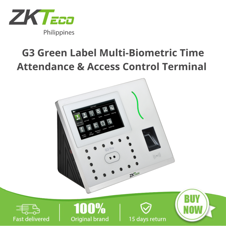 ZKTeco Green Label G3/ID Multi-Biometric Time Attendance & Access ...