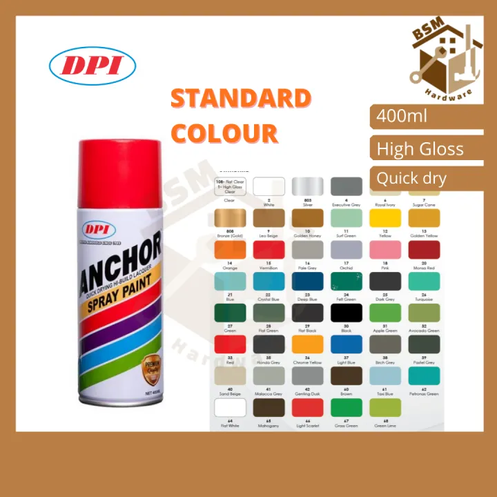 DPI Spray Anchor Spray Paint Standard colours Motorcycle Paint Spray ...