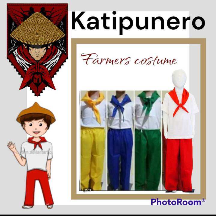 farmers costume/ katipunero costume/ filipino attire | Lazada PH