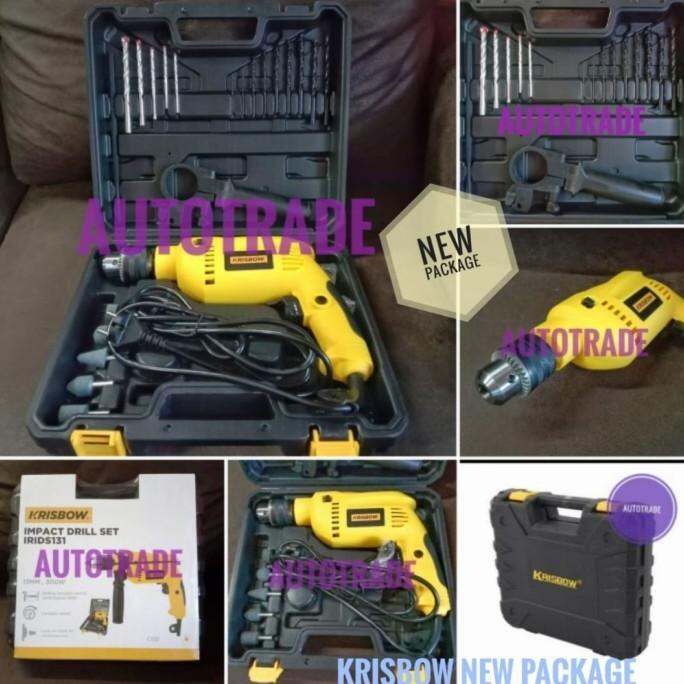 Mesin Bor 21 PCS Beton Impact Drill Krisbow ORIGINAL 13 mm set | Lazada ...