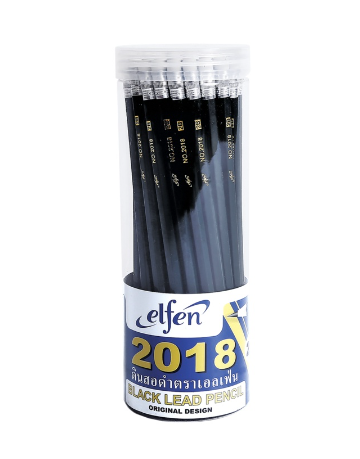 Elfen ดินสอ ดินสอดำ 2B No.2018 จำนวน 50 แท่ง / Elfen ดินสอ ดินสอดำ HB ...
