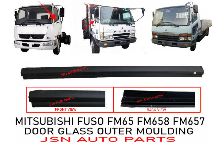 J126S06 DOOR GLASS OUTER MOULDING MITSUBISHI FUSO FM65 FM657 FM658 ...