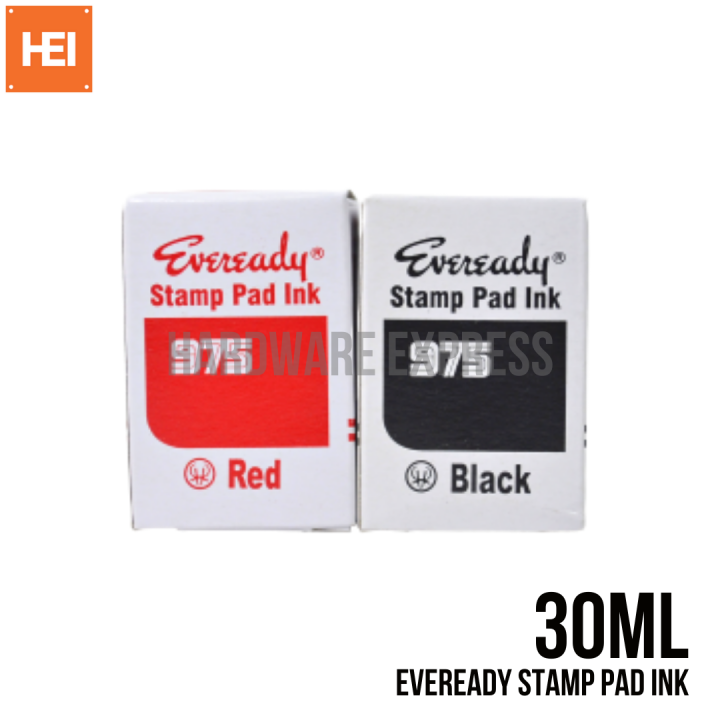 Eveready Stamp Pad Ink 975 30ml (Black or Red) | Lazada PH
