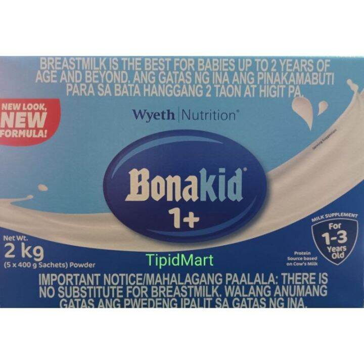 【COD】 Wyeth BONAKID 2kg Formula Powdered Milk Drink Children 1 to 3 ...