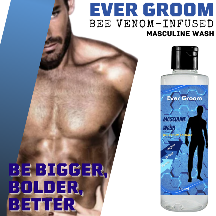 Best Groom Bee Venom Masculine Wash for Men Antibacterial, Anti Fungal ...