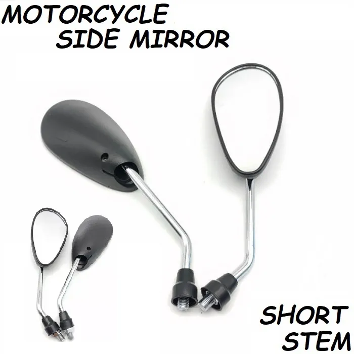 SYM RV1 & 2 SIDE MIRROR Motorcycle STOCK type SHORT STEM accessories ...