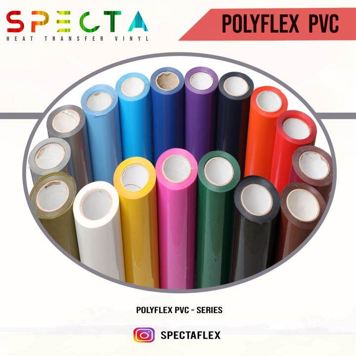 SPECTAFLEX POLYFLEX KOREA PVC ORIGINAL ( SOFT & TIPIS ) PVC HTV ...