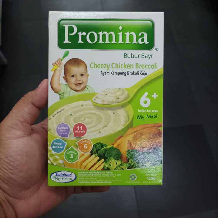 Promina Bubur Bayi 6+ Ayam Kampung Brokoli Keju Box 120 gr | Lazada ...