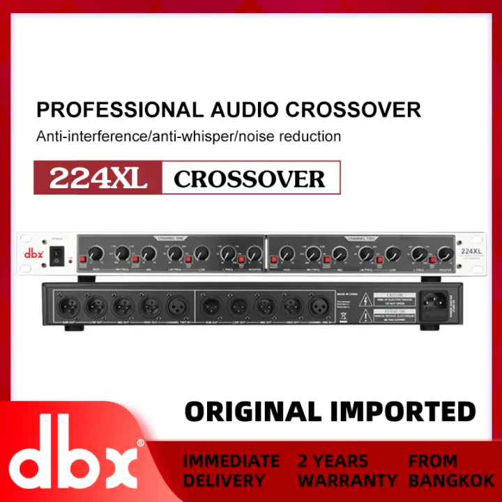 DBX 224XL Professional 4-way electronic crossover (white)Ultra low bass stage bar performance ...