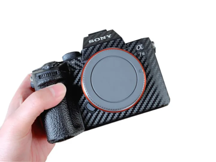 For Sony A7III A7M3 A7R3 camera body protection film carbon fiber ...