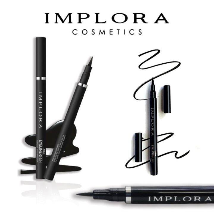 IMPLORA Eyeliner Pen Black 1.7g - Dramatic Look & Waterproof | Lazada ...