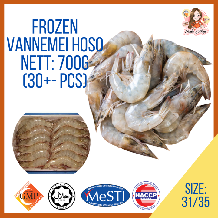 Shrimp/Frozen Shrimp/Frozen Prawn/Udang Putih/Udang Fresh 16/20 1kg L ...