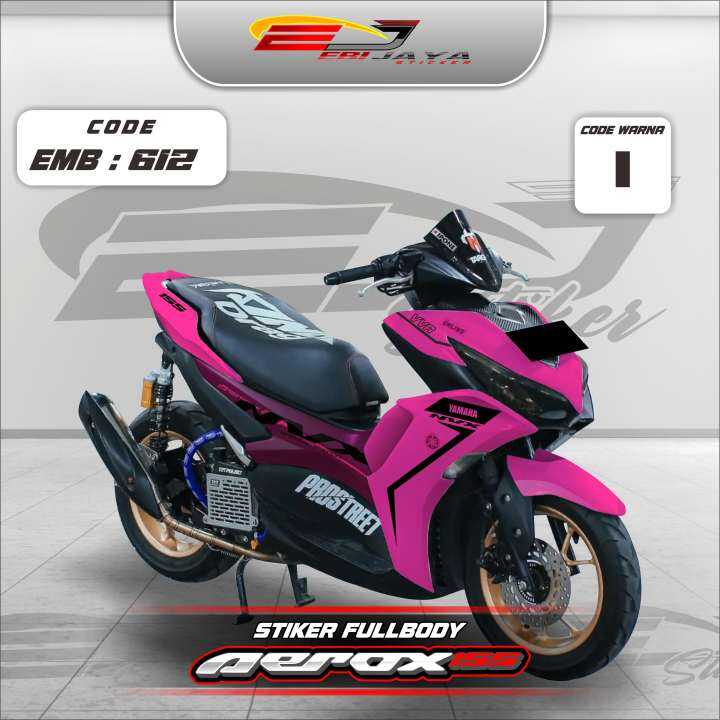 STRIPING UPDATE TERBARU MOTOR AEROX 155 FREE CUSTOM TULISAN-STIKER ...