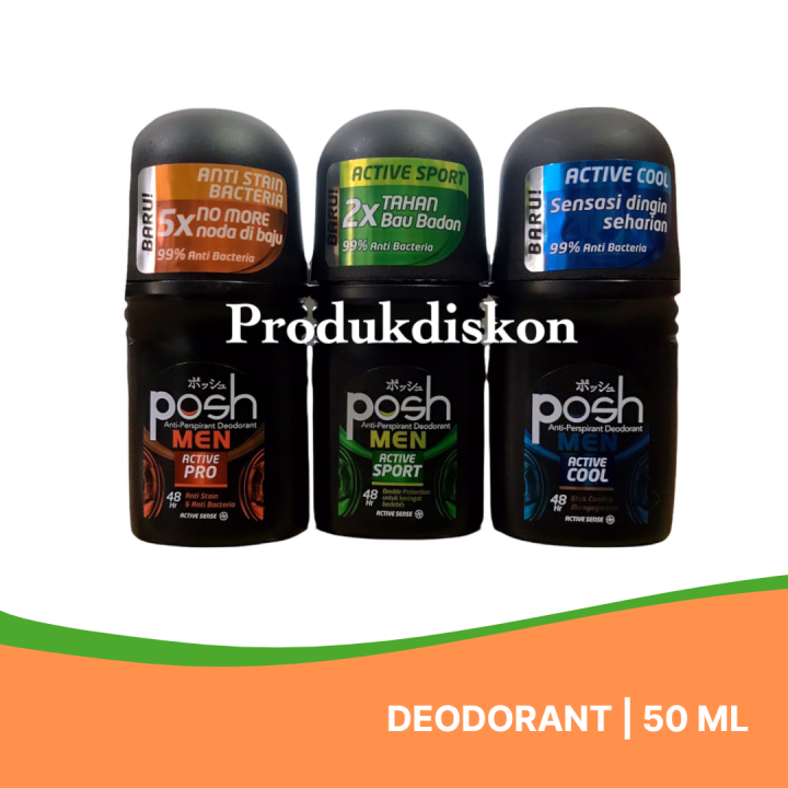 POSH Men Deodorant Roll On 50 ml - Perawatan Tubuh | Lazada Indonesia